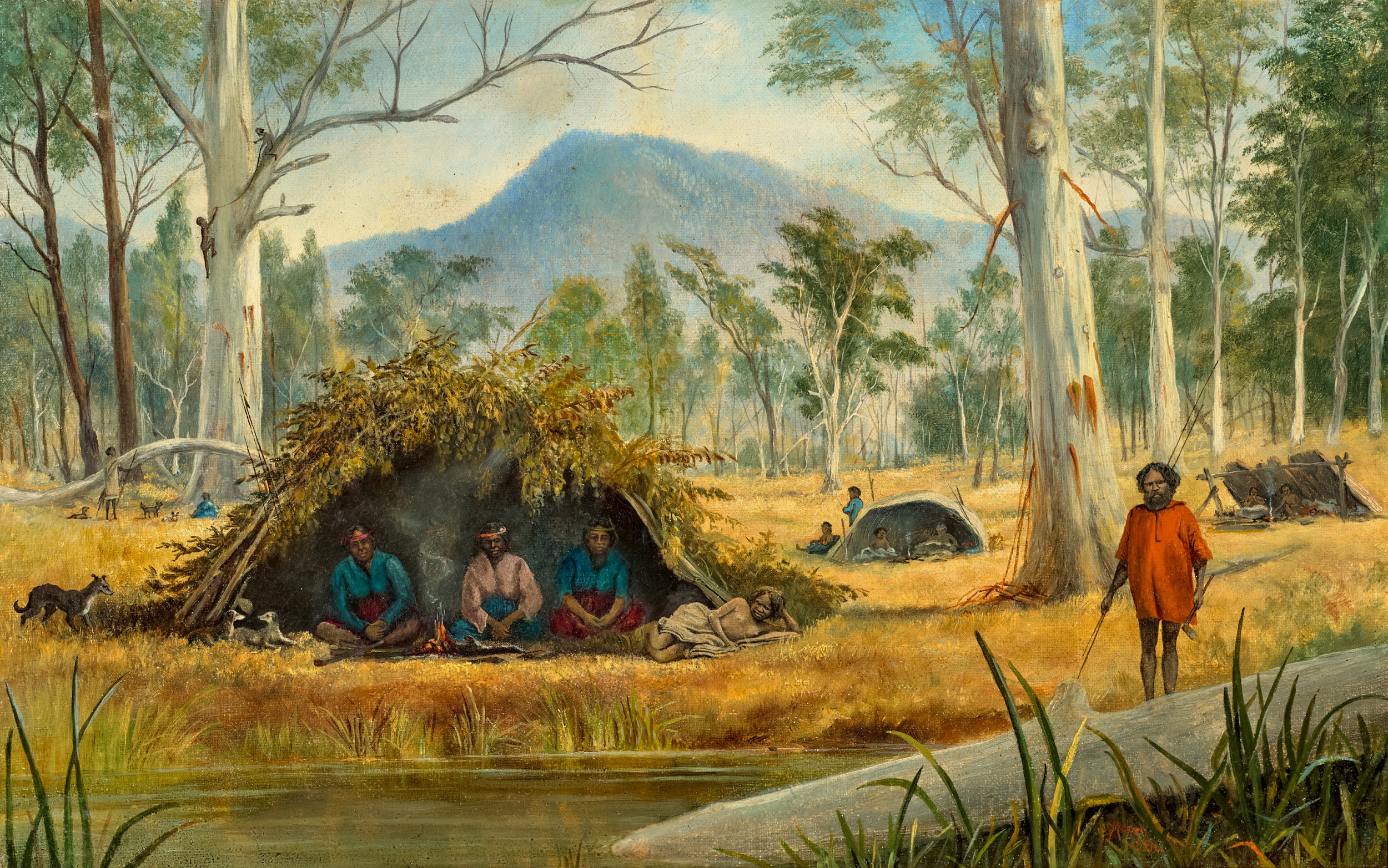 [ABORIGINAL CAMP, VICTORIA], 1884 | Deutscher and Hackett